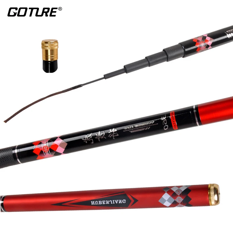 Goture Hubenjiang 1:9 Power Super Hard 6h Stream Hand Fishing Rod 3.6-6 ...