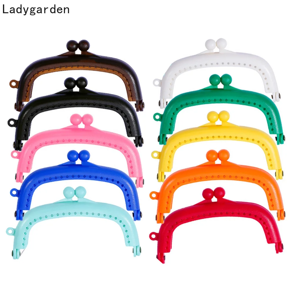 10pcs 8.5cm Candy Color Resin Plastic Purse Frame With Hole Coins Kiss ...