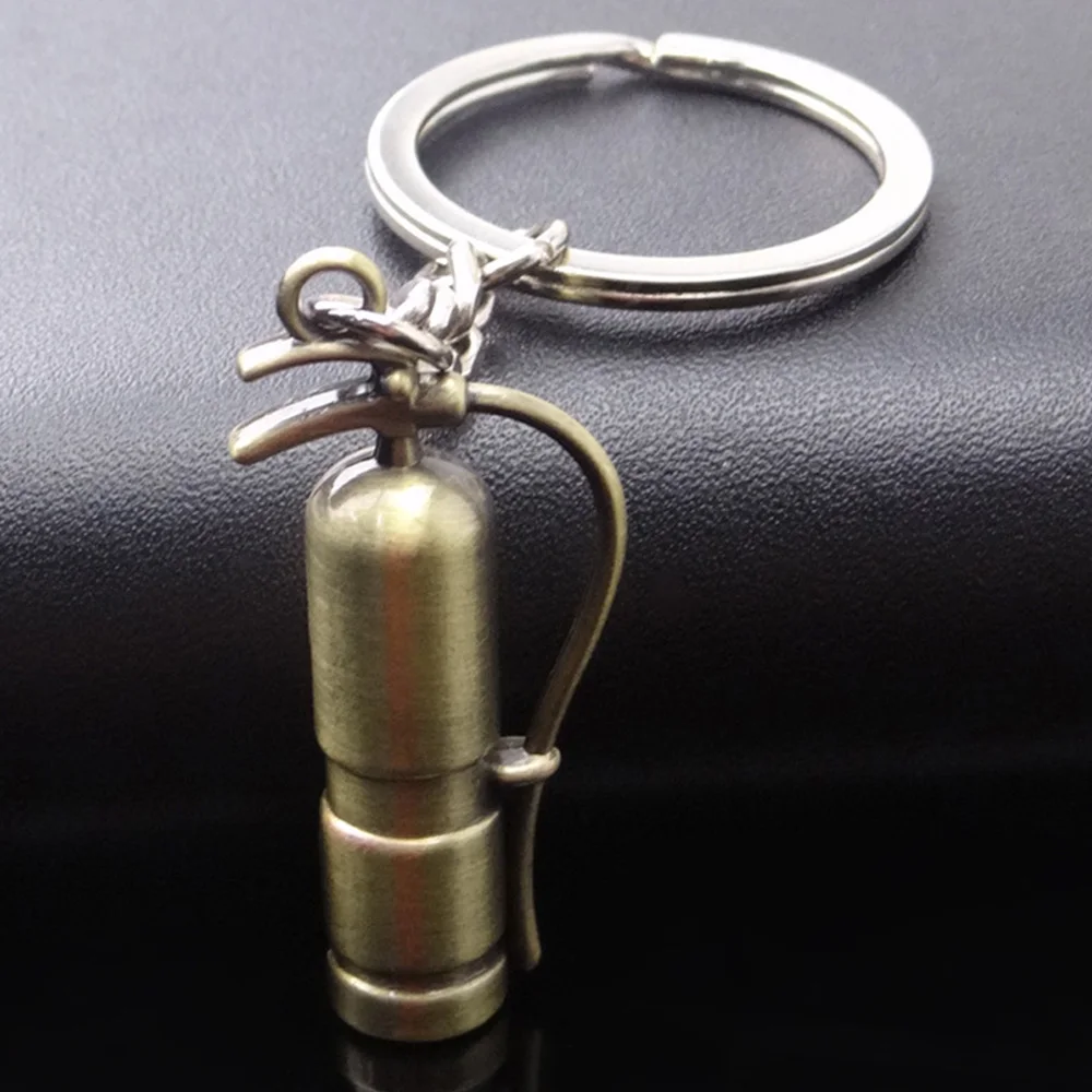 DSYCAR 1Pcs Metal Keychain Fire Extinguisher Key Chain Keyring Pendant ...