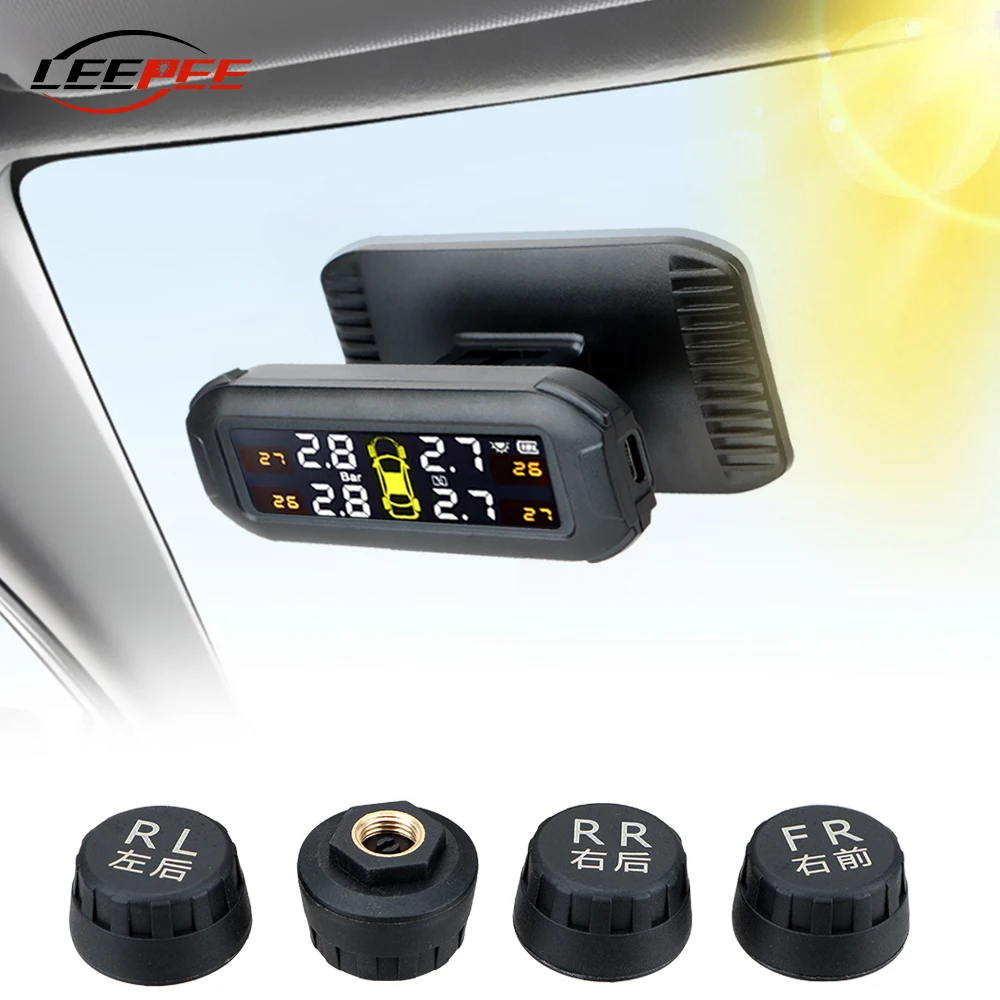 Solar-TPMS-Sensors-Car-Tire-Pressure-Monitoring-System-Tyre-Real-Time ...