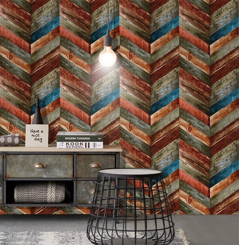 Dark Red Chevron Wallpaper