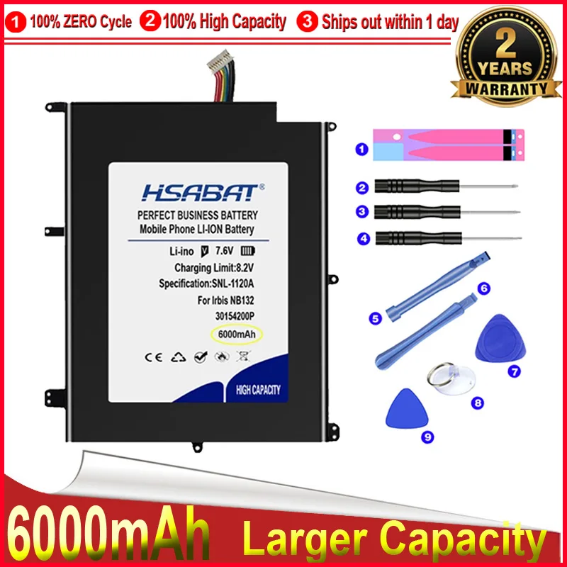 HSABAT-0-Cycle-6000mAh-30154200P-Laptop-Battery-for-Irbis-NB133-NB131 ...