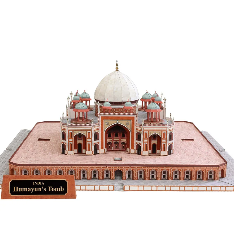 India Humayun's Tomb Mini 3d Paper Model House Papercraft Diy Art ...