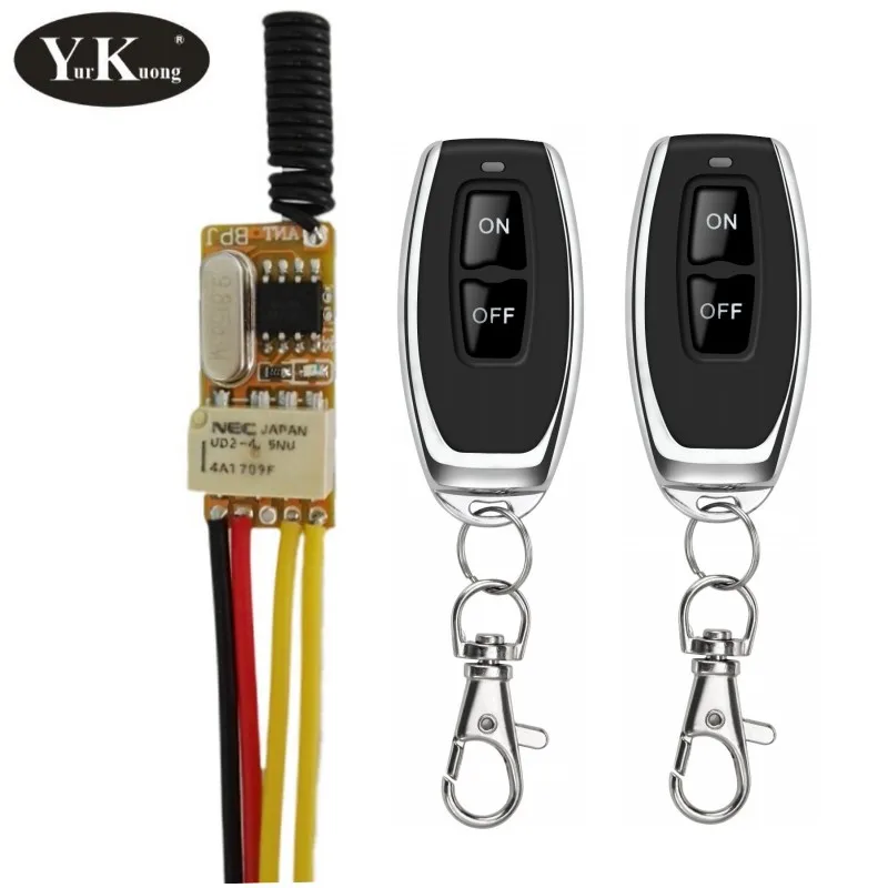 소형 RF 원격 스위치, 소형 릴레이 접촉 무선 스위치, COM NC 미니 RX TX 315 43, 3.7 V, 433, 315 ...