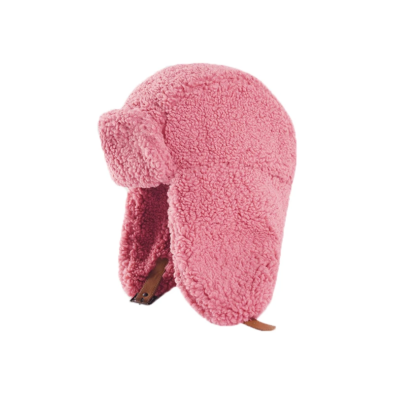 Women Bomber Hat Pilot Trooper Cap Mens Faux Cashmere Hat Russian ...