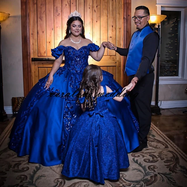 Quinceanera Chambelanes Tuxedos With Blue