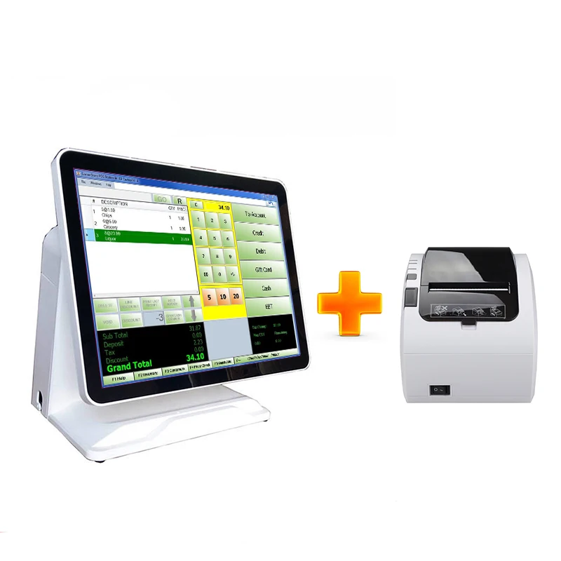 15 inch capacitive touch screen cash register tablet pos terminal ...