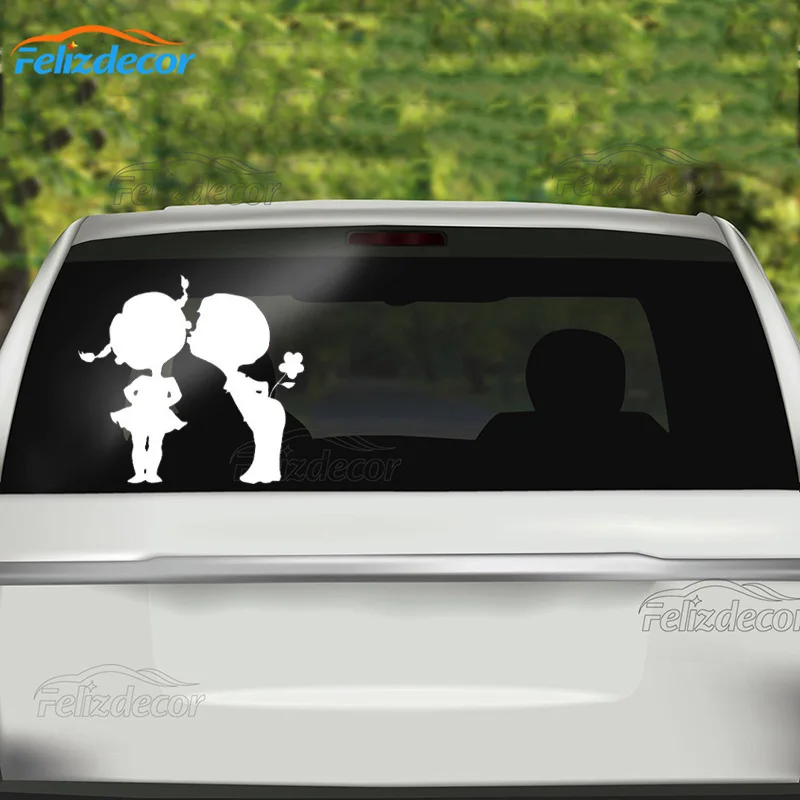 Black-Silver-Interesting-Kiss-Couple-Romantic-Car-Sticker-Vinyl-Lovely ...