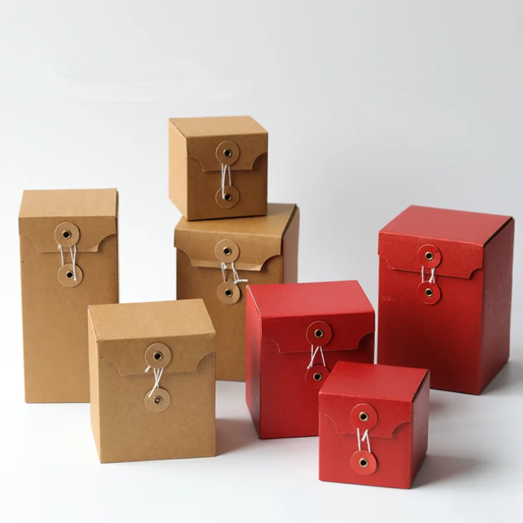 30pcs 8 sizes Kraft Corrugated Storage Box Brown Paper Shipping Mailer ...