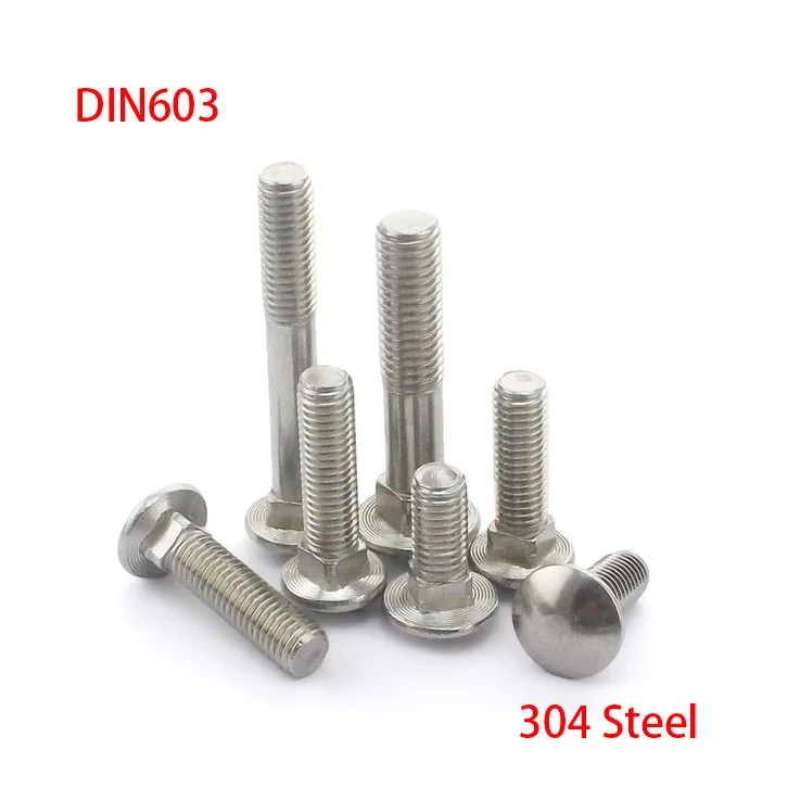 304 DIN 603 Mshroom M6 X 12 20 30 40 50 304 DIN 603 Mshroom M6 X 12 20 30 40 50