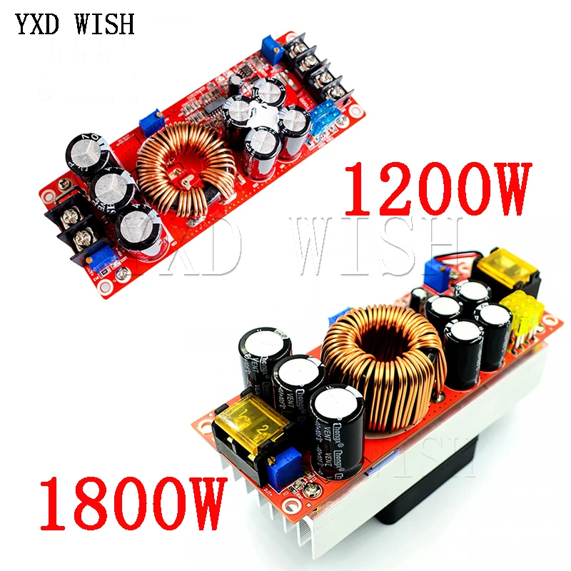 1200w/1800w Dc Converter Boost Car Step-up Power Supply Module 20a 40a ...