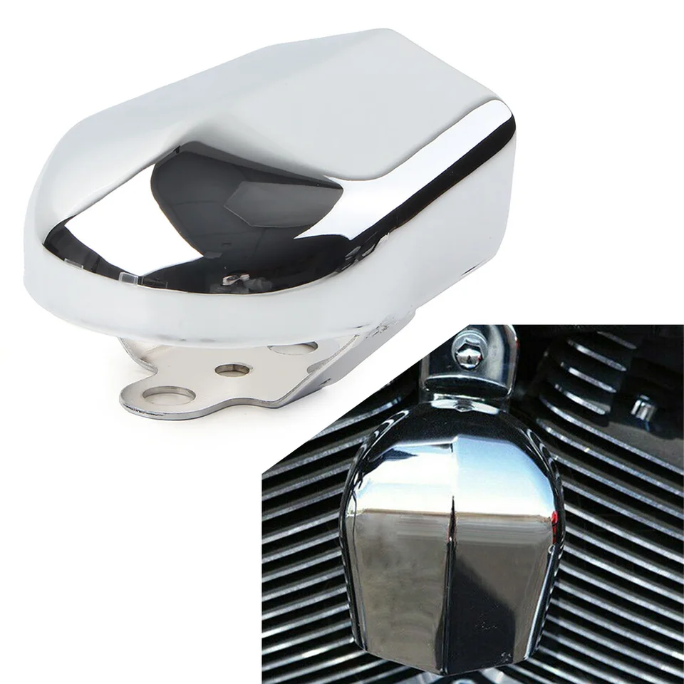 Motorcycle Horn Cover Chrome Bike Accessories Chrome - 3.5inch Round ...