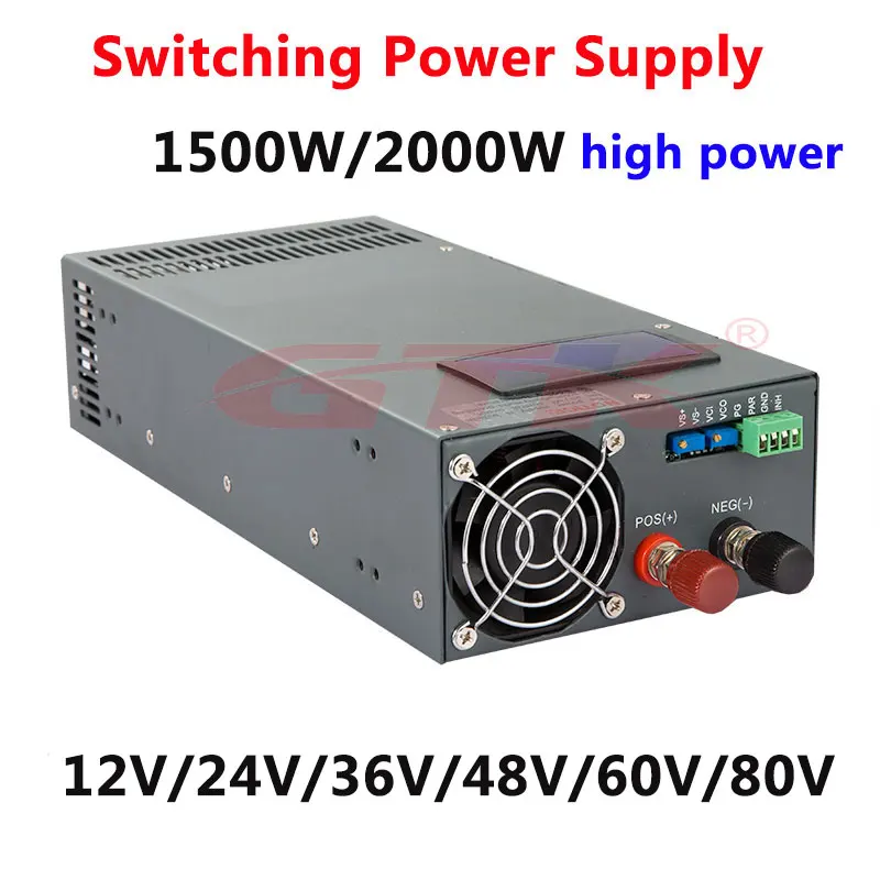 GTK long life High power power supply 1500W 2000W 12V 24V 36V 48V 60V ...