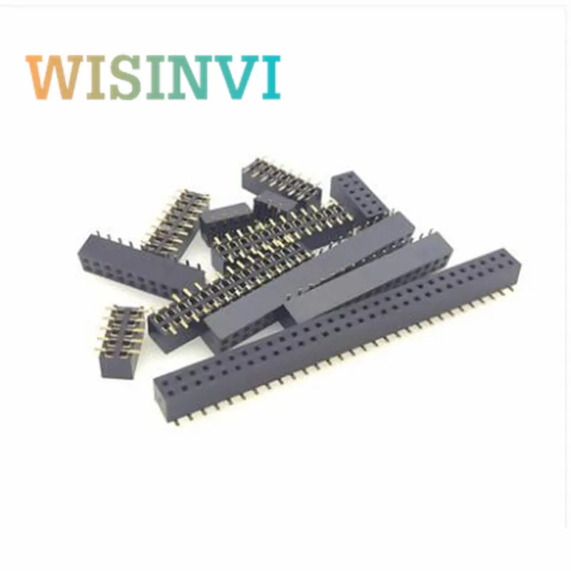 2mm 2.0mm Pitch 2x2 2x3 2X4 2X5 2x8 2x10 2x12 2x20 2x40 Pin Female ...