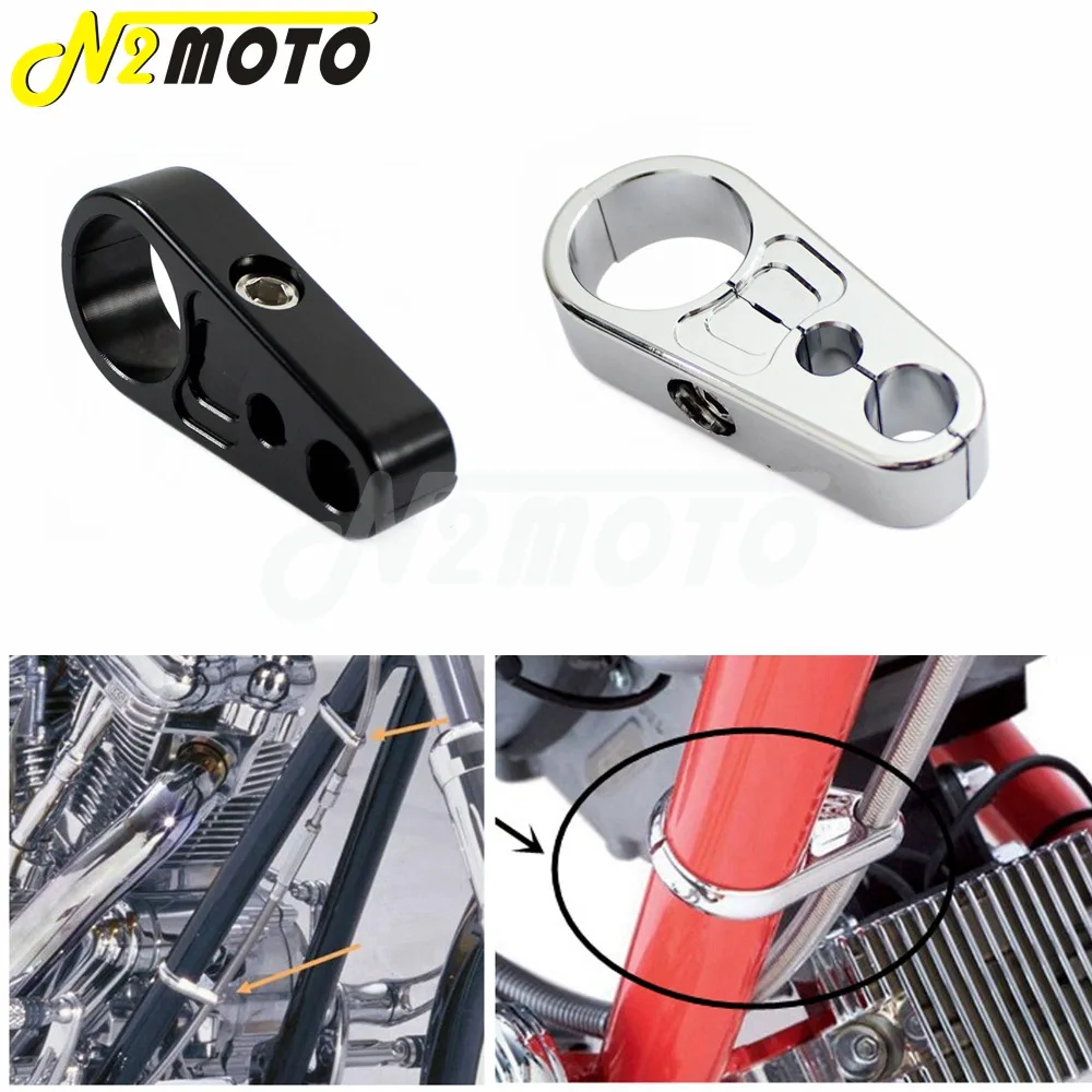 1-25mm-1-1-4-32mm-Motorcycle-Black-Clutch-Brake-Throttle-Cables-Clamp ...