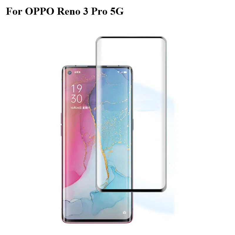 2PCS-For-OPPO-Reno3-Pro-5G-Glass-Tempered-Full-Cover-Tempered-Glass ...