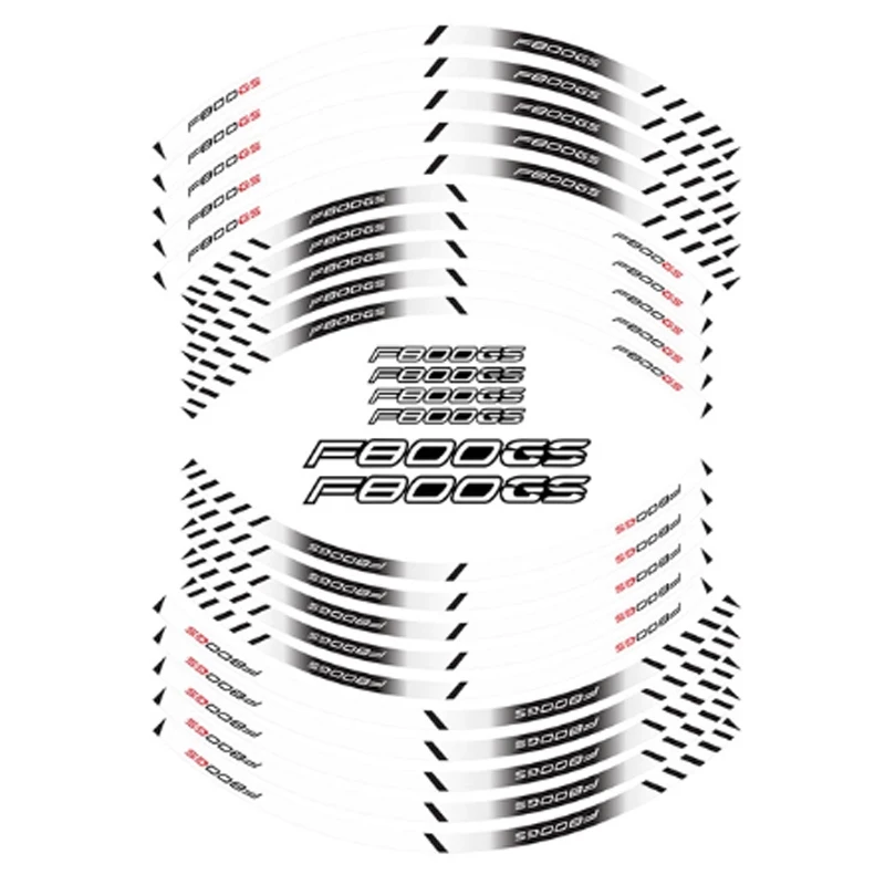 20X For BMW F800GS Motorcycle tyre Sticker inner rim reflective ...