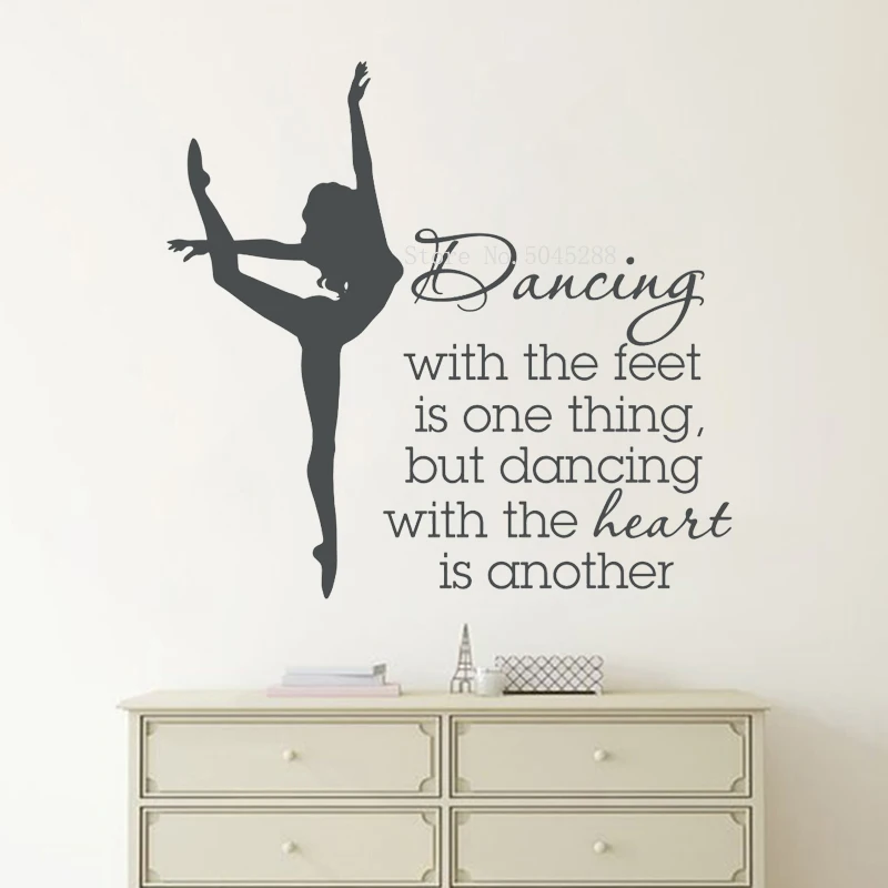 Home & Living Dance with your heart wall quote Wall Décor etna.com.pe