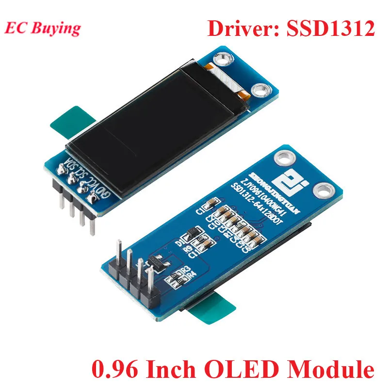OLED LCD LED 디스플레이 모듈 IIC SPI 인터페이스, 아두이노용 SSD1312, 0.96 인치, 0.96 인치 ...