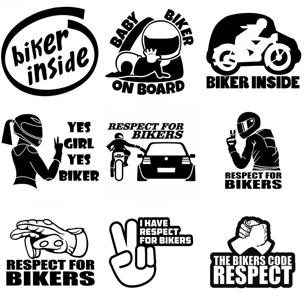 Respect For Bikers Stickers, Labels & Tags Paper Paper & Party Supplies ...