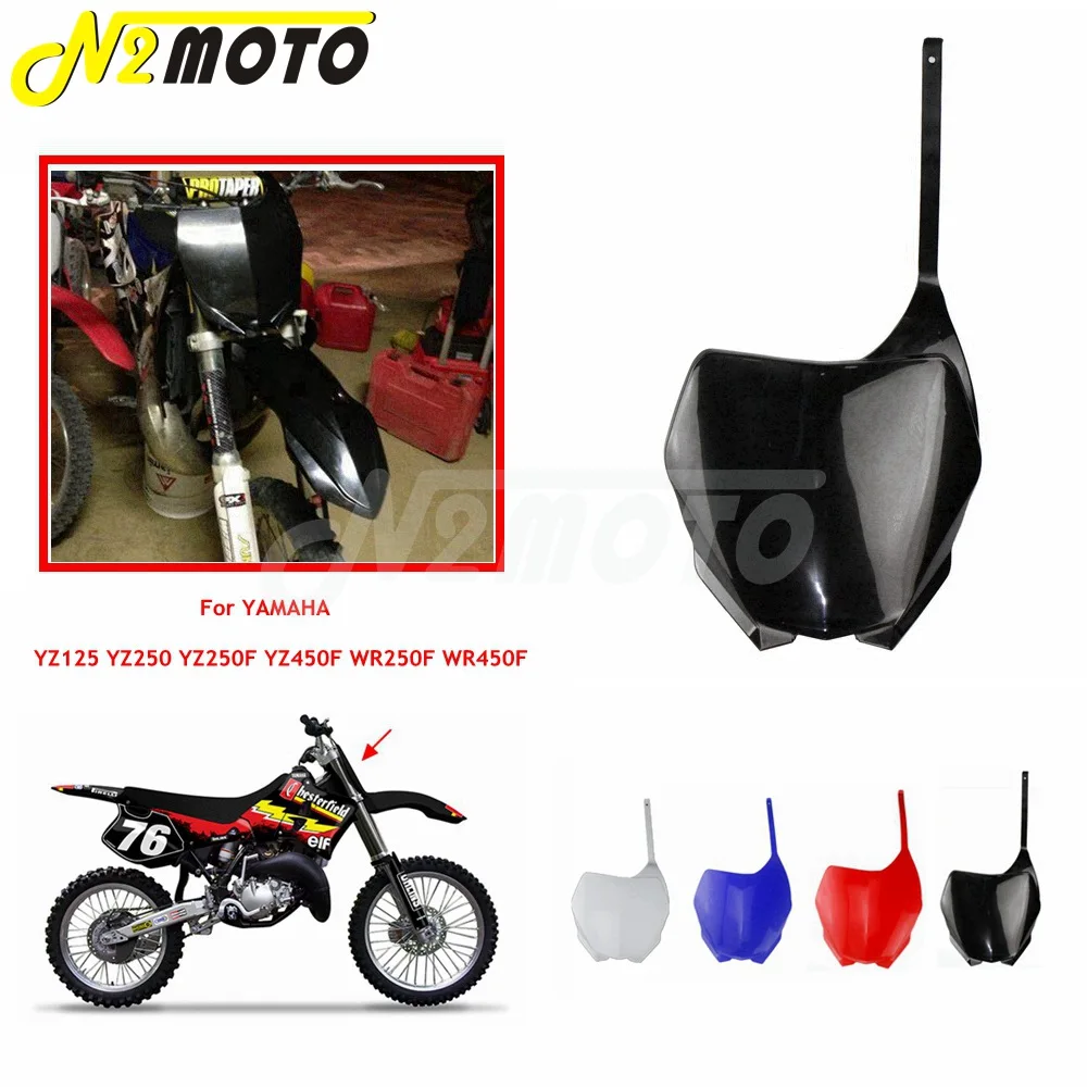Blue White Black Red Supermoto Dirt Bike Enduro Front Number Plate For ...