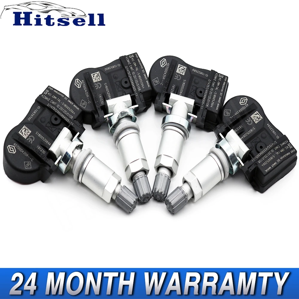 407000435R-433MHZ-TPMS-Tire-Pressure-Sensor-For-Renault-Zoe-Fluence ...