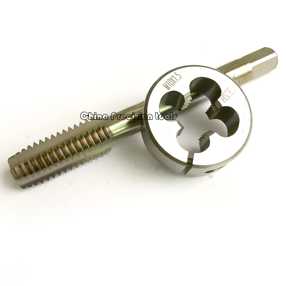 2pcs HSSE Metric thread tap Split Die set M10 M11 Fine screw Cutting ...