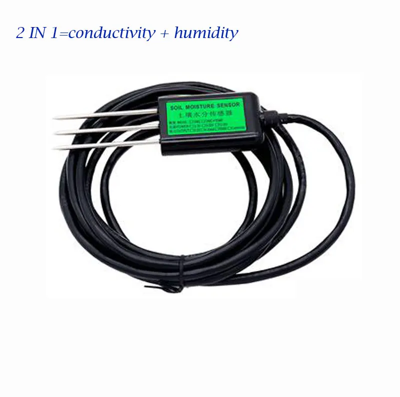 Soil conductivity sensor EC value transmitter RS485 anticorrosion ...