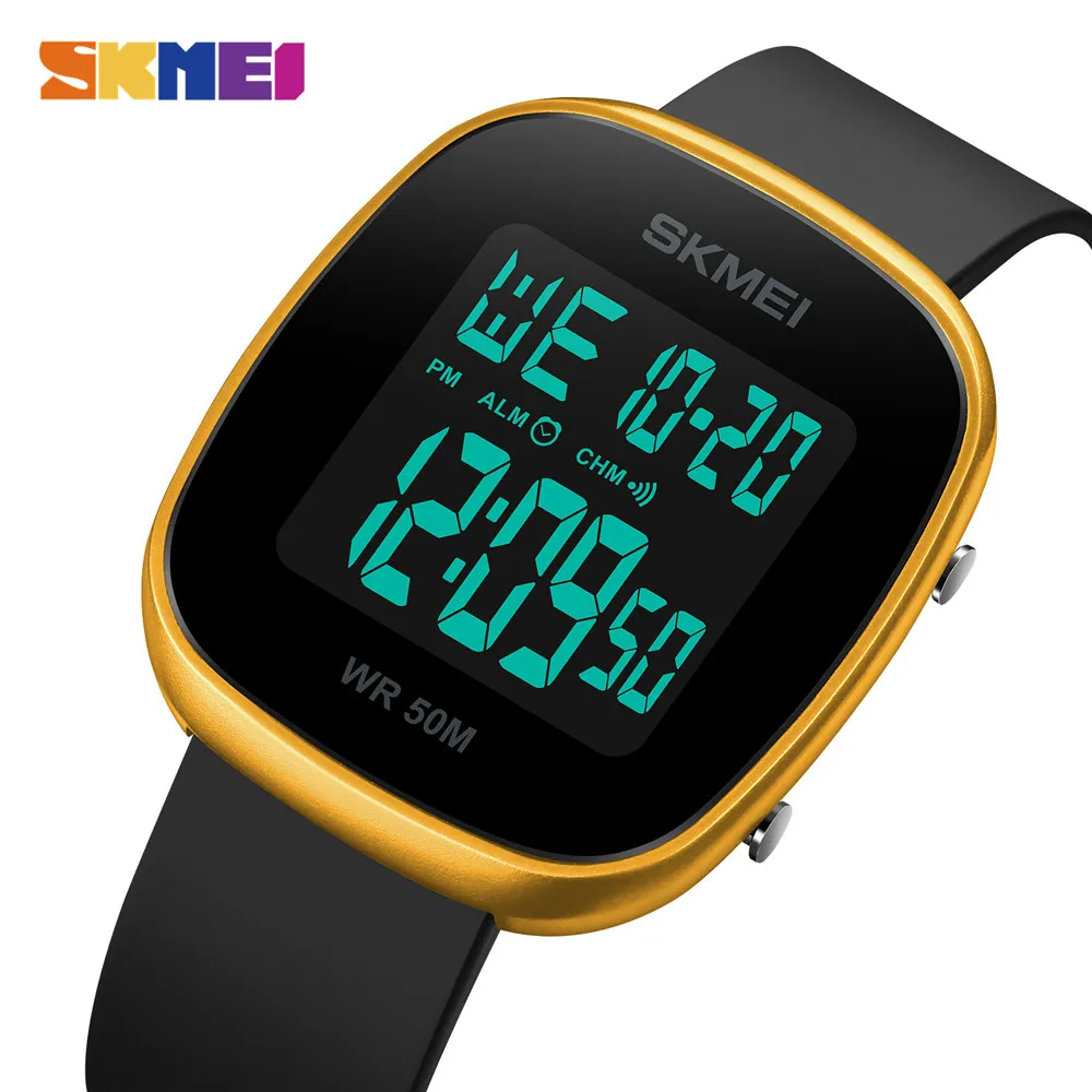 Skmei Fashion Thin Digital Watch Mens 5bar Waterproof Calendar ...