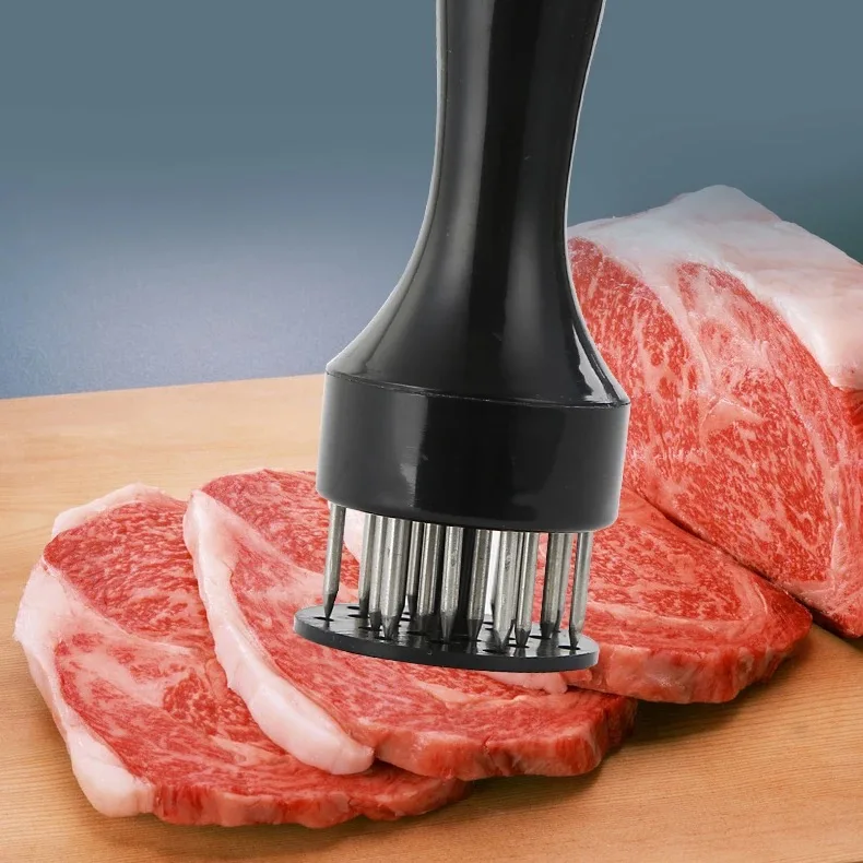 Household-Stainless-Steel-Steak-Tender-Meat-Needle-Pig-Big-Row-Loose ...