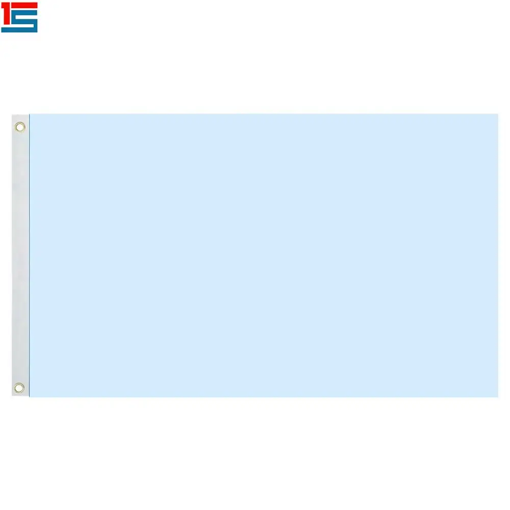 Bandera sólida azul claro 3 pies X 5 pies poliéster, 90*150cm bandera ...