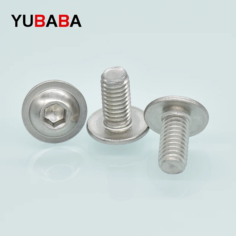 M3-M4-M5-M6-304-Stainless-Steel-Half-Round-button-Flange-Head-with ...