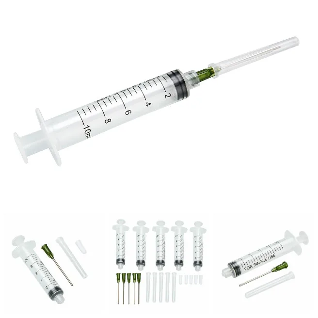 10ml-seringa-transparente-com-5-pces-14-ga-1-5-Polegada-ponta-sem-corte ...