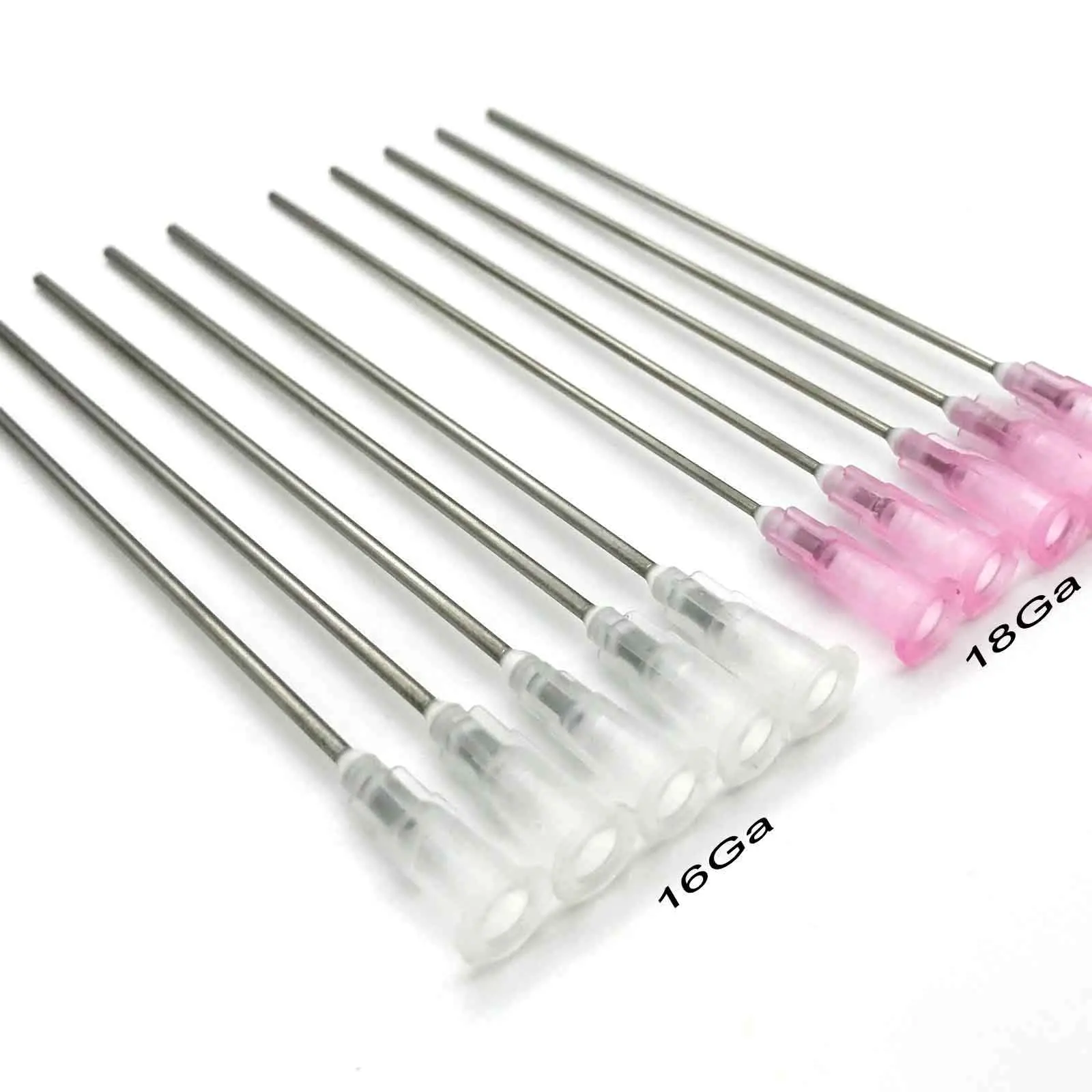 5/10/25pcs Tip 16Ga 18Ga Extra Long Total length 100mm Blunt Tip Flat ...
