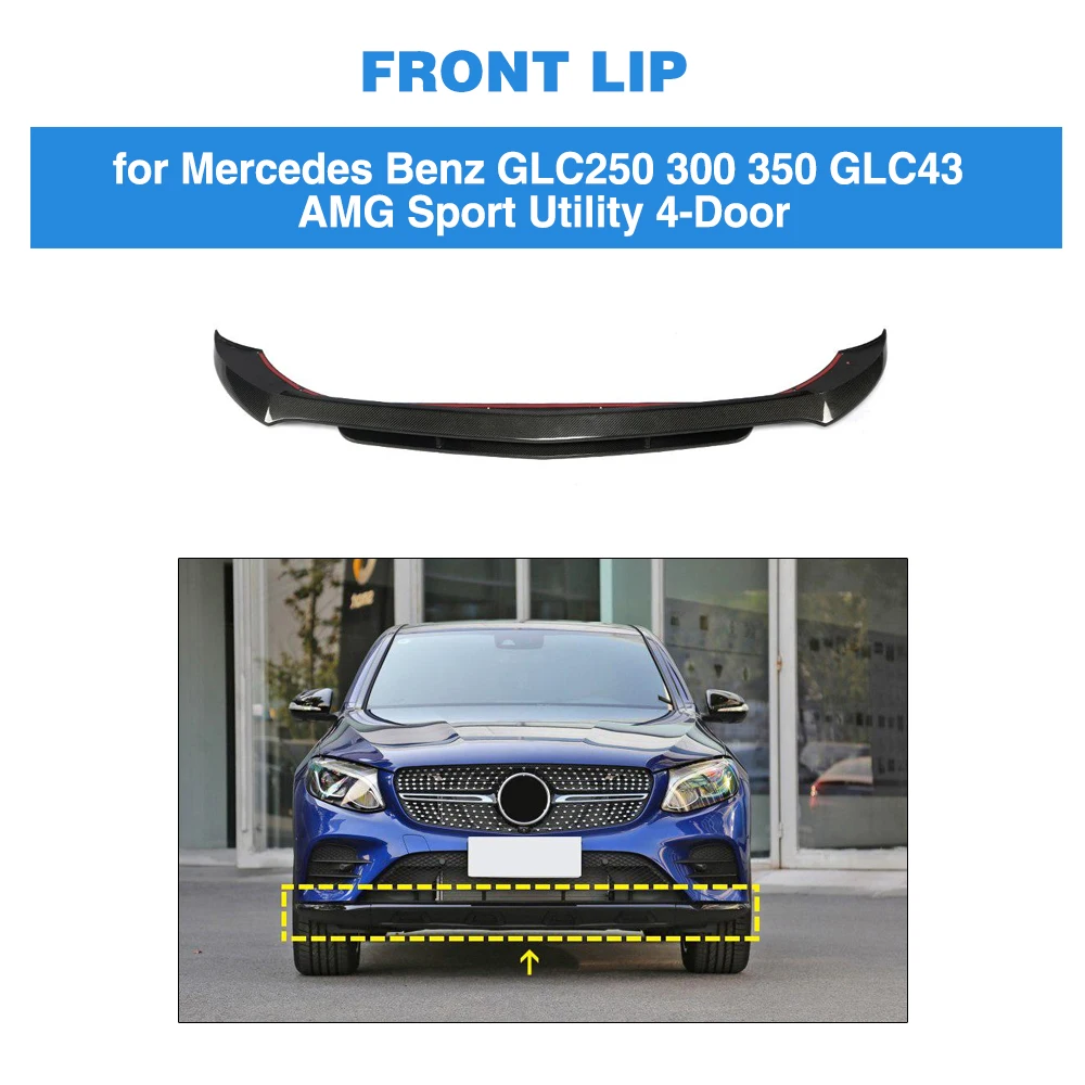 Front Bumper Lip Splitters For Mercedes-Benz GLC Class Sport GLC 250 ...