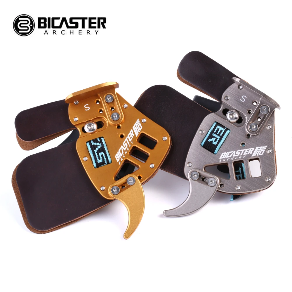 Bicaster Archery Finger Tabs Horween Cordovan Leather + Aluminum Finger ...