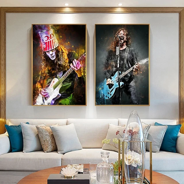 Rock N Roll Abstract Art