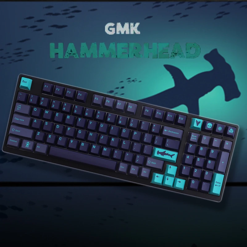 Gmk Hammerhead Keycaps Cherry Profile Pbt Dye-sub 129 Keys Keycap For ...
