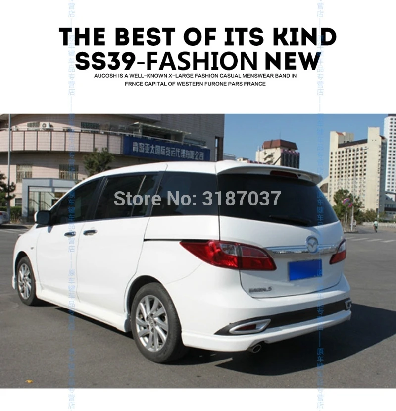 For-Mazda-5-Spoiler-2005-2010-ABS-Plastic-Rear-Roof-Spoiler-Wing-Trunk ...