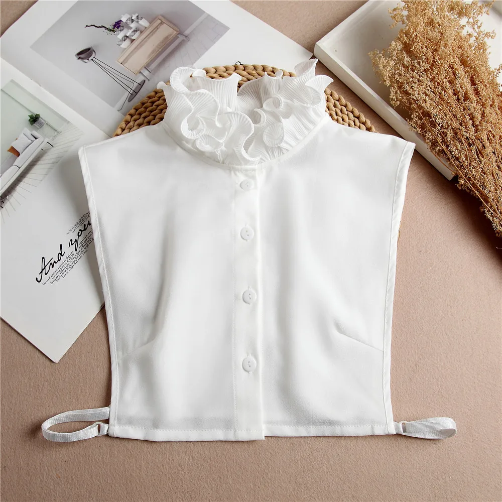 Noeud papillon,Faux Col brodé pour homme et femme, chemise à revers ...
