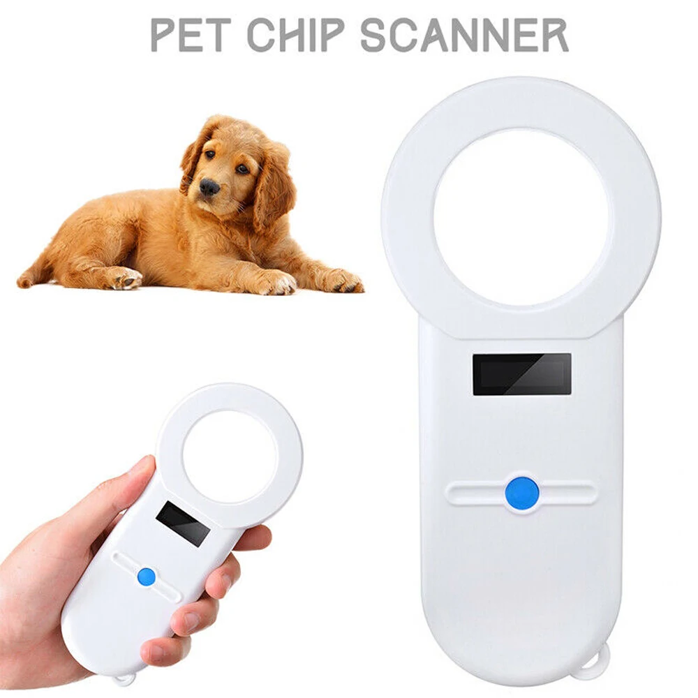 OLED Display Pet Scanner ISO11784/5 Animal Pet ID Reader Chip ...