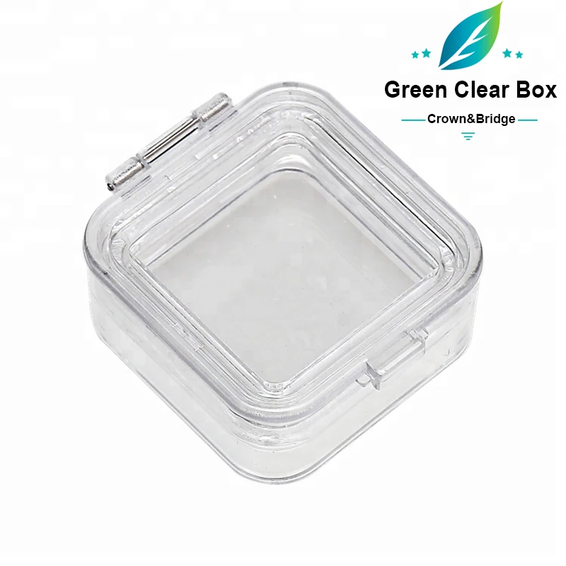 Dental-gold-crown-and-bridge-materials-2-inch-denture-box-clear-plastic ...