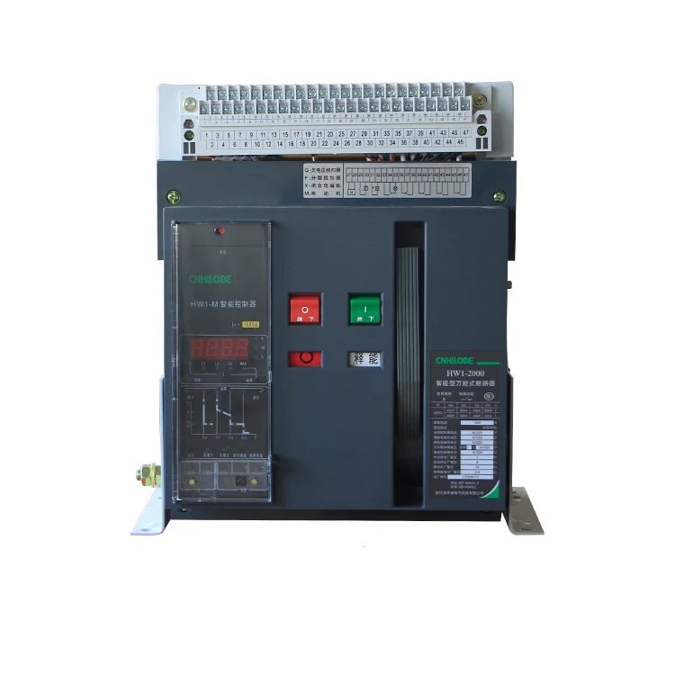 고정식 ACB 2000A ACB 3 극 또는 4 극 지능형 범용 고정식 또는 서랍 형 3200A 공기 회로 차단기 MCCB ...