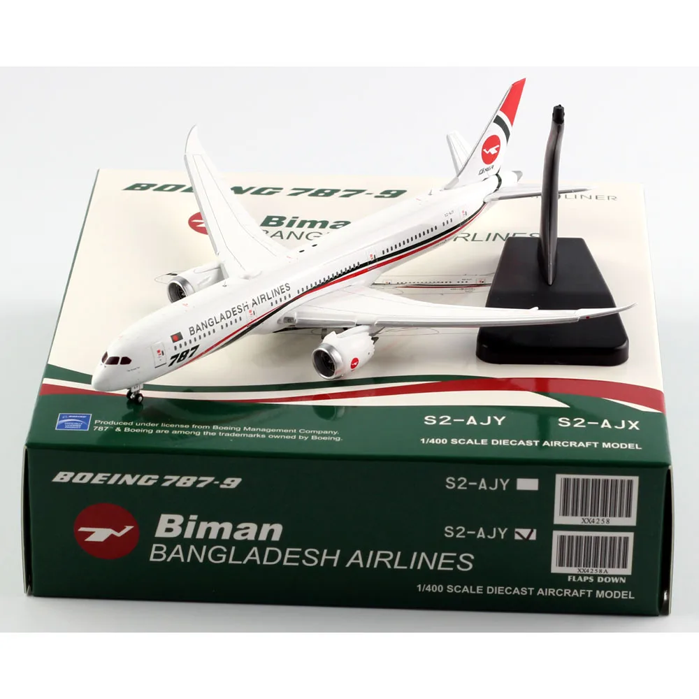 1:400 Alloy Collectible Plane JC Wings XX4258A Biman Bangladesh ...
