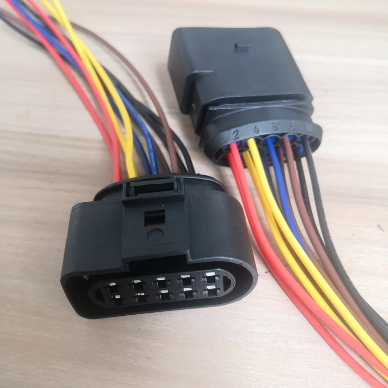 1-5-10sets-lot-10-Pin-10-Way-Male-Female-Headlight-Plug-10P-Headlamp ...