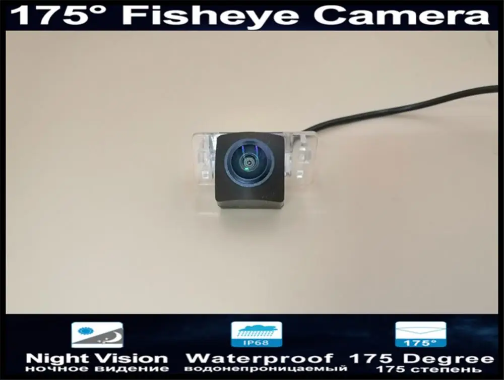 HD 1080P 175 Degree Fisheye Lens Parking Reverse Car Rear view Camera ...