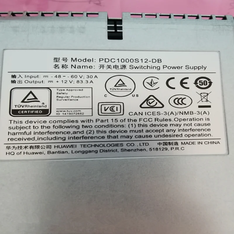 Original PSU For Huawei DC 1000W Switching Power Supply PDC1000S12-DB ...