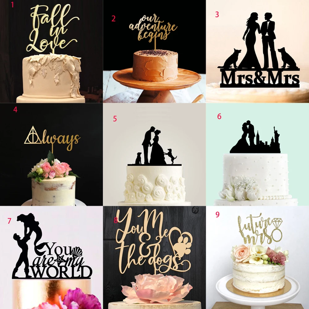 Party Supplies Paper & Party Supplies Anniversary cake topper bride and ...