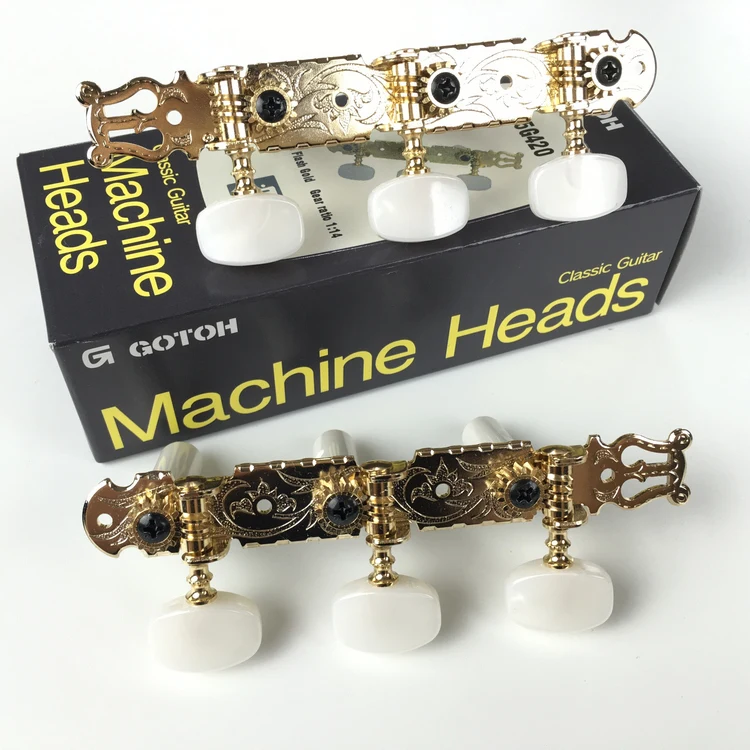 Gotoh 35g420 Gold Classical Guitar Machine Heads Tuners Made In Japan ...