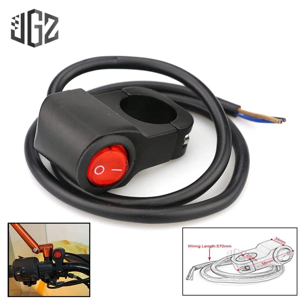 Motorcycle Waterproof CNC Handlebar On Off Switches Control Button ...